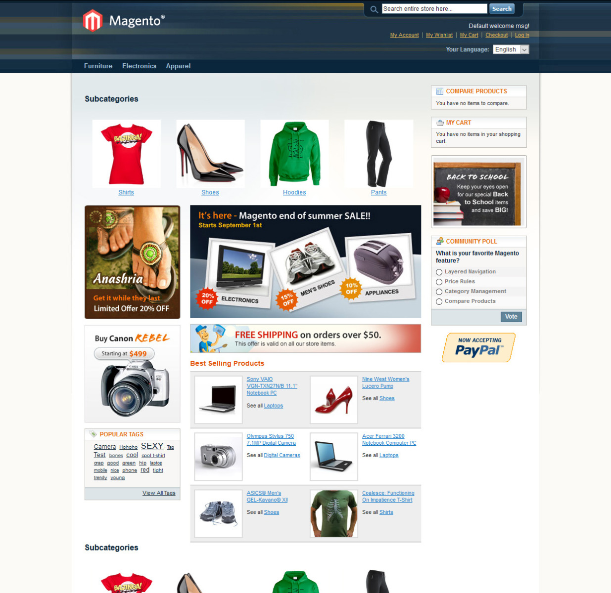 Apptrian Subcategories Grid List For Magento 1 Openmage