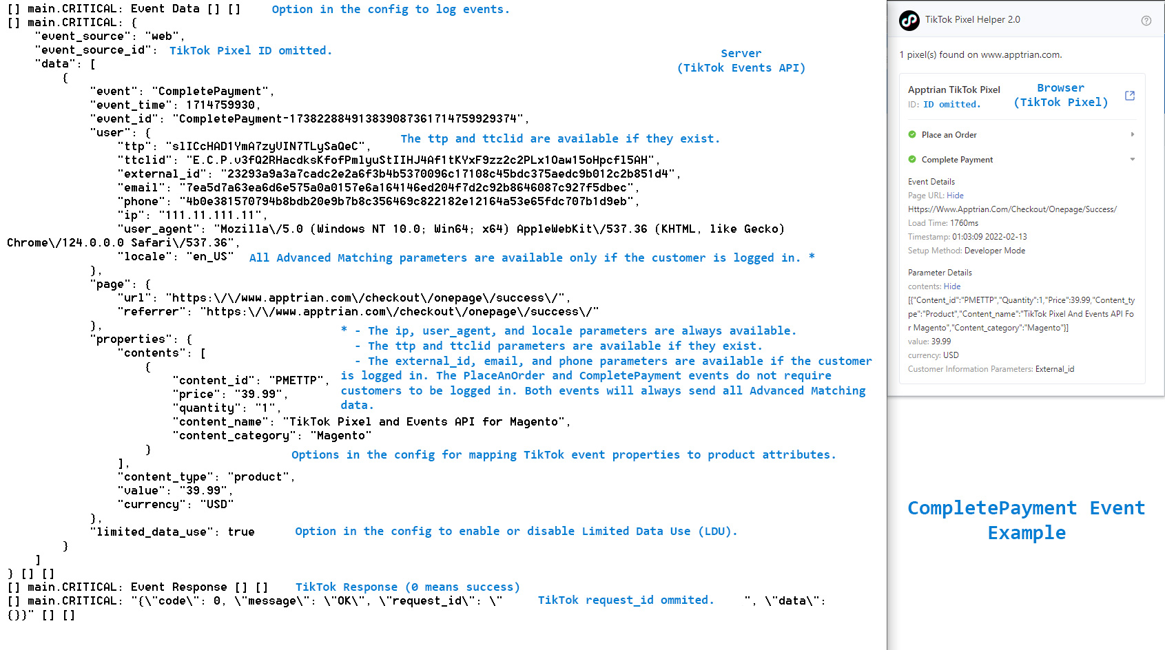 Apptrian - TikTok Pixel and Events API for Magento 1 OpenMage
